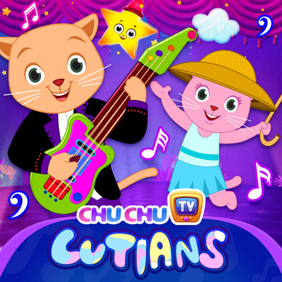 Head Shoulders Knees and Toes Cutians Song|ChuChu TV|ChuChu TV Cutians Nursery Rhymes| Listen to ...