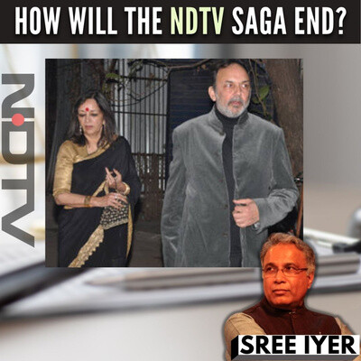 Adani set to own 50 percent shares of NDTV? End time of Prannoy Roy? I ...