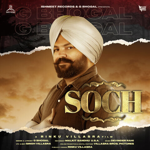 Soch Song Download: Soch MP3 Punjabi Song Online Free on Gaana.com